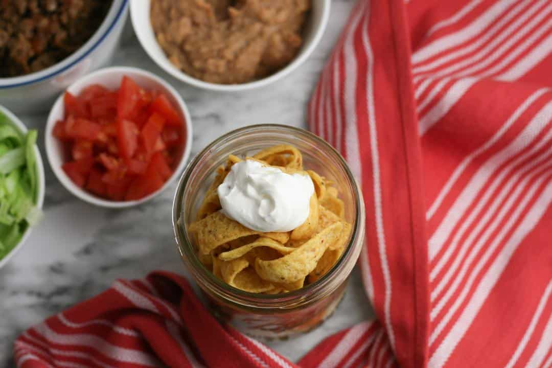 Frito Pie Walking Taco Recipe in a Jar - Lola Lambchops