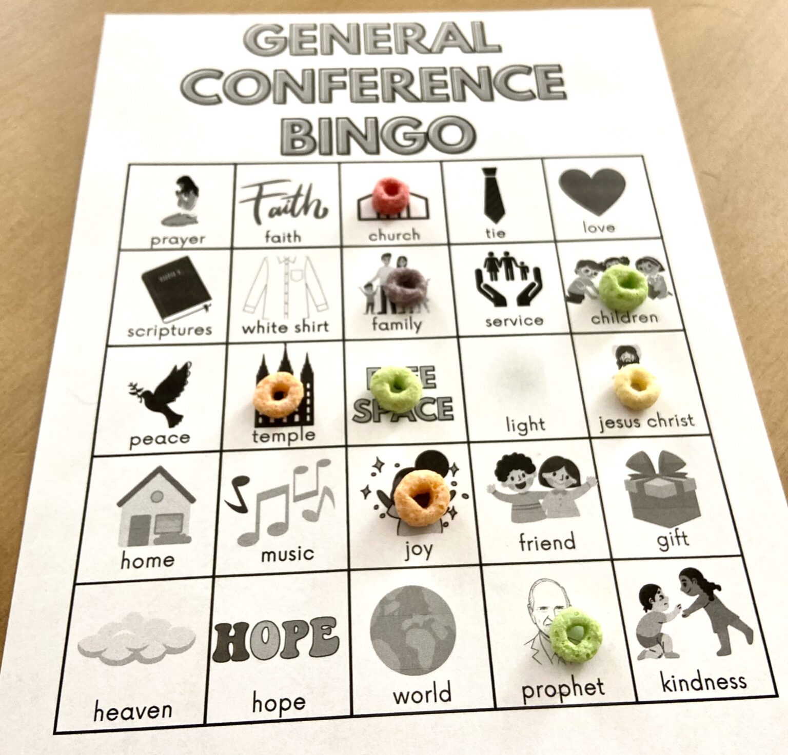 Free Printable General Conference Bingo - Lola Lambchops