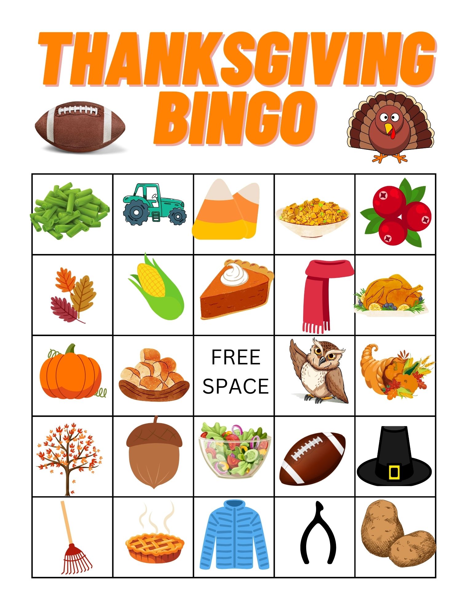 Free Printable Thanksgiving Bingo Cards for Gatherings - Lola Lambchops