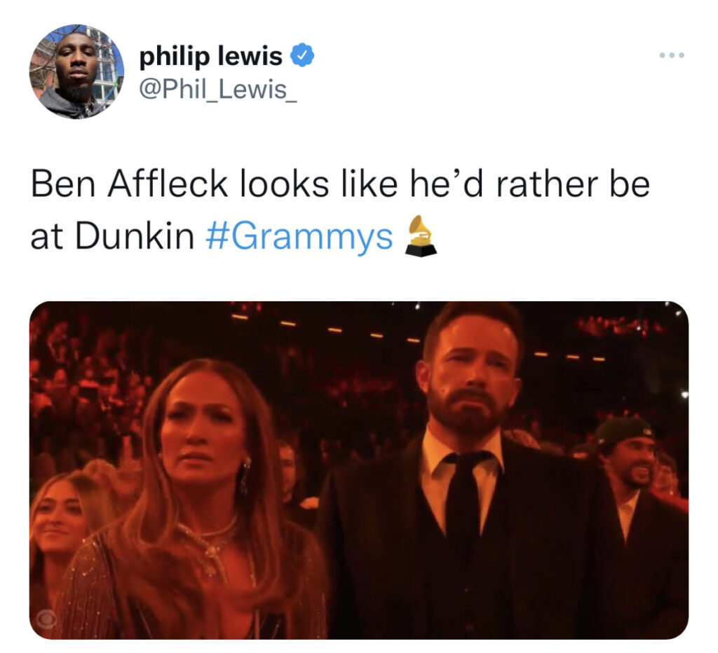 The Best Ben Affleck Grammy Memes 2023 - Lola Lambchops