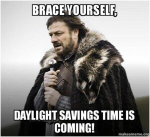 Funny Spring Forward Daylight Saving Time Memes for 2025 - Lola Lambchops