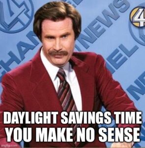 Funny Spring Forward Daylight Saving Time Memes for 2025 - Lola Lambchops