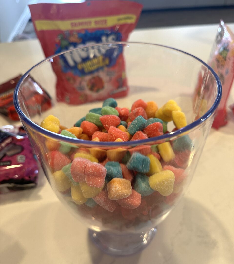 How to Make a Valentine's Day Candy Salad - Lola Lambchops